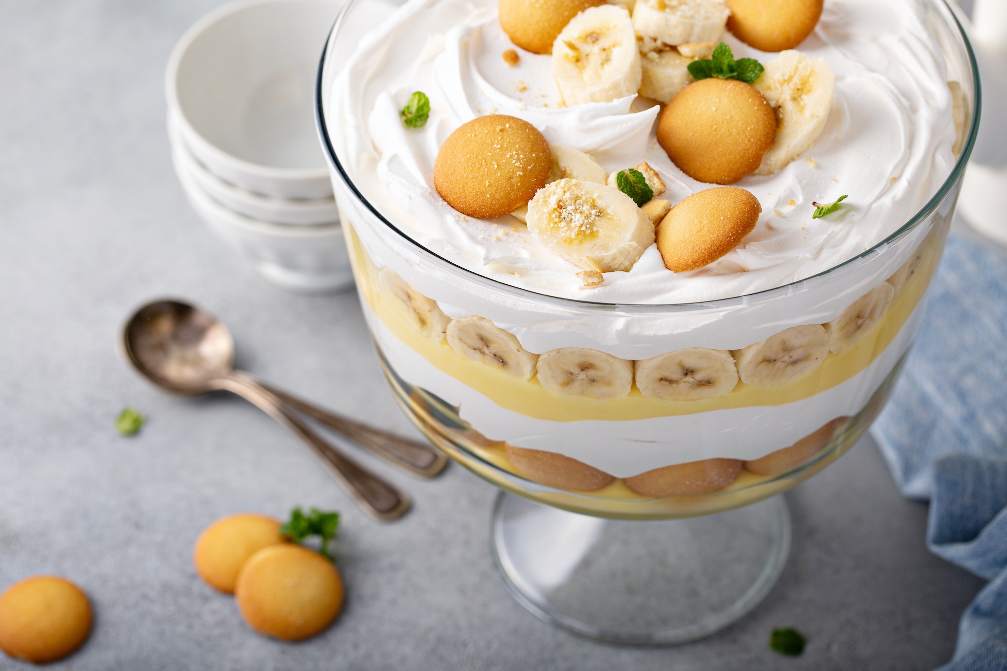 Trifle exotique : fruits de la passion et ananas caramélisé